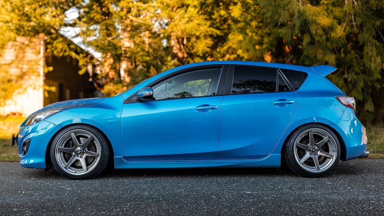 My MazdaSpeed 3 Looks INSANE On These WORK Wheels - YouTube