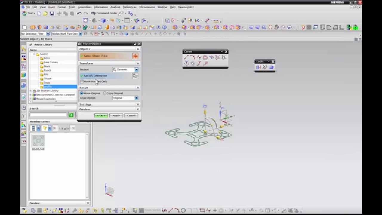 2D profile Reuse Library 사용 - YouTube