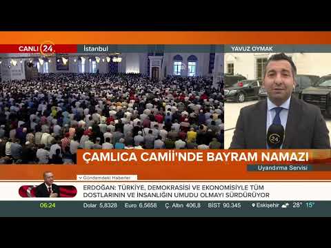 Cumurbaşkanı Erdoğan bayram namazında