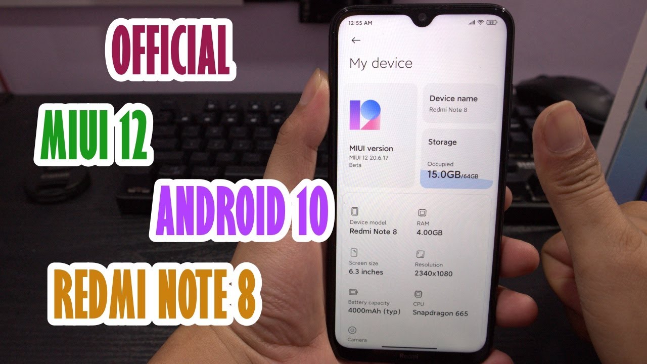 Akhirnya Dirilis Juga Official MIUI 12 Redmi Note 8 Sudah Android 10 ...