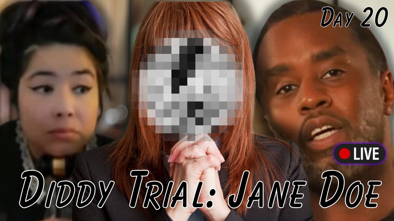 Diddy Trial LIVE COVERAGE DAY 20| JANE DOE ON CROSS! - YouTube