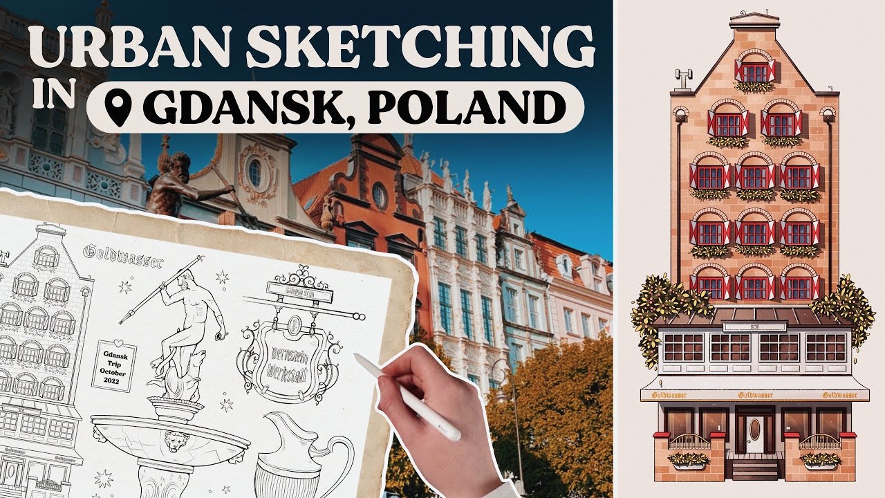 Sketch and Explore Gdansk with Me | Art & Travel Vlog - YouTube