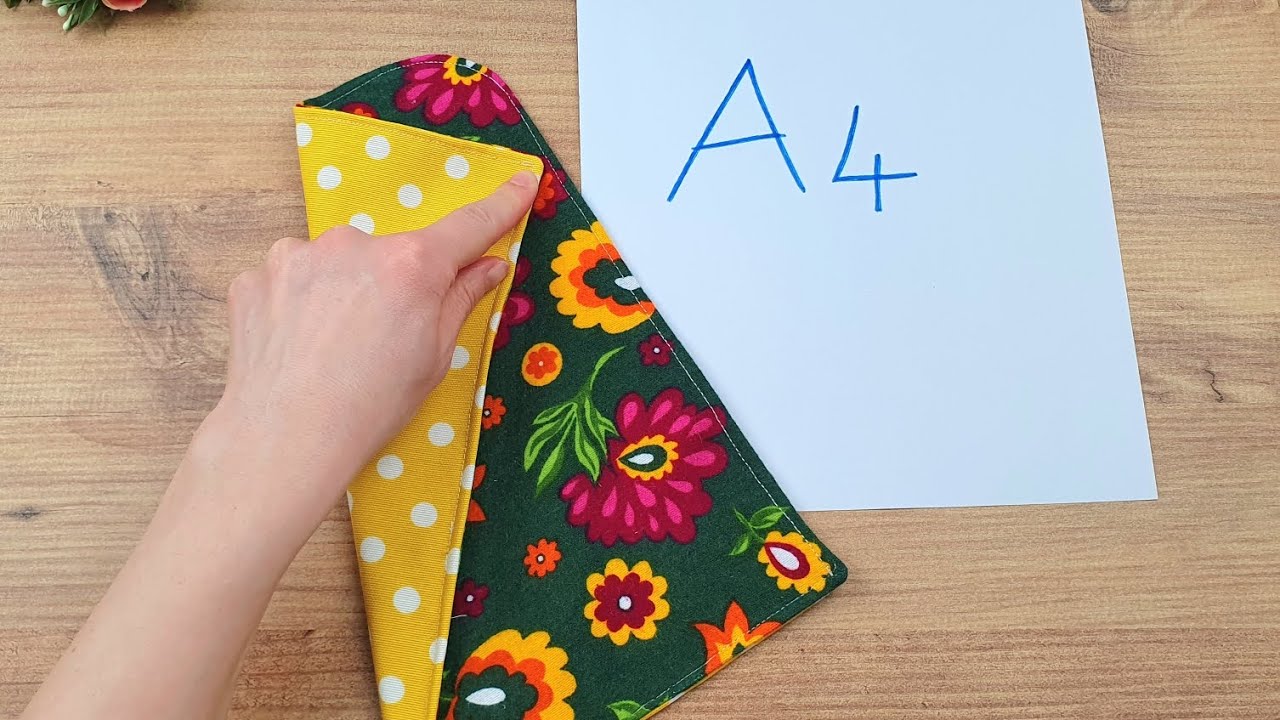 How to make a very useful craft with A4 paper size fabrics? - YouTube