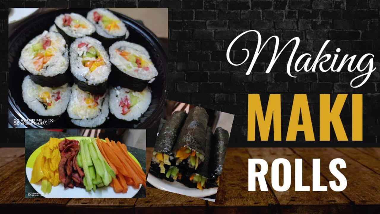Making Sushi at Home | Maki Rolls || Food Vlog - YouTube