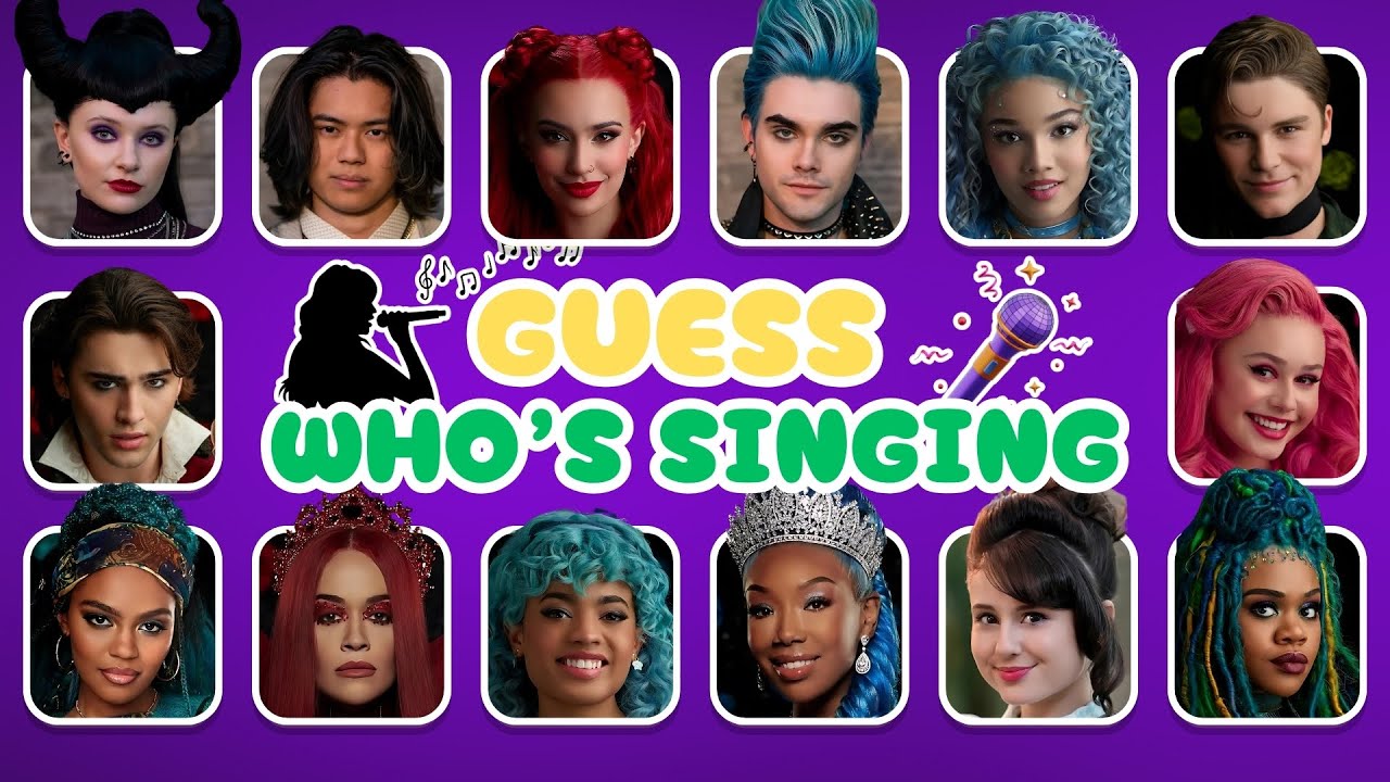 Guess Who's Singing 🎙️🎶 Descendants: The Rise of Red ️ | Red, Chloe ...