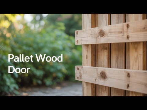 The SECRET to Making a Stunning Wooden Garden Door from Pallet Wood