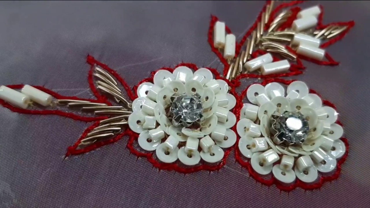 Aari work for beginners aari work design(Designer Razi) - YouTube