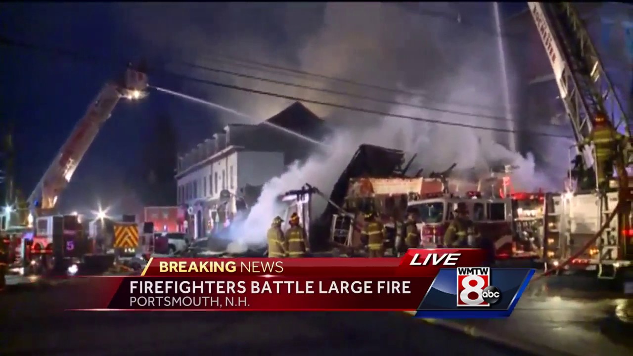 Building destroyed in overnight fire - YouTube