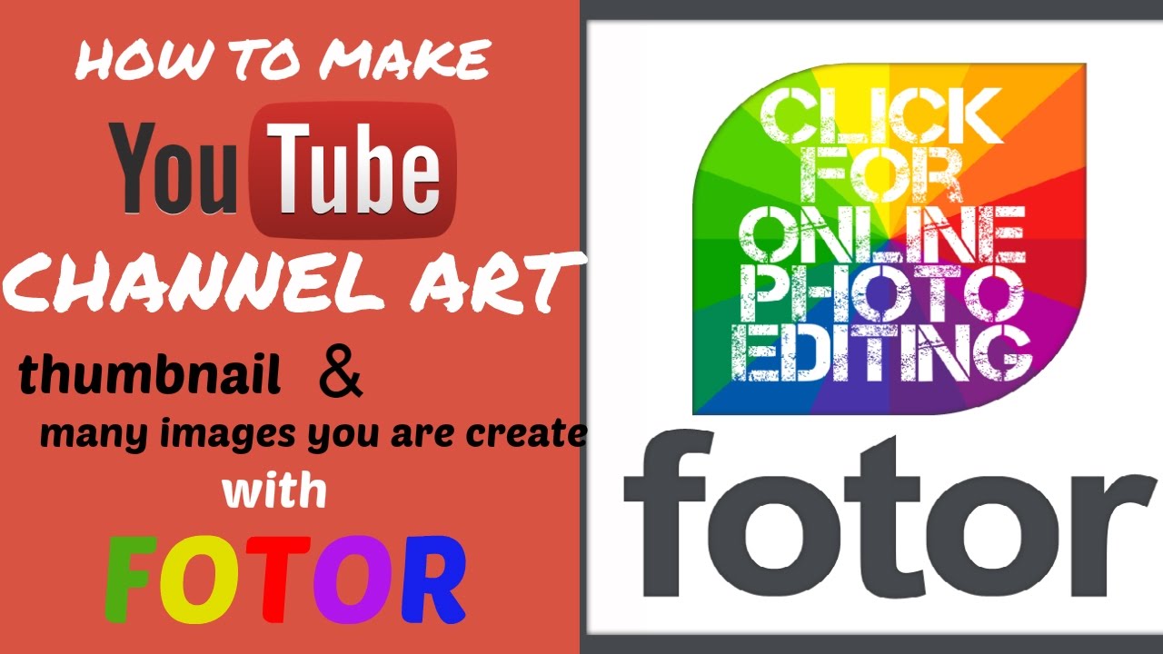how to make wonderfull youtube channel art,thumbnail very easily/-free ...