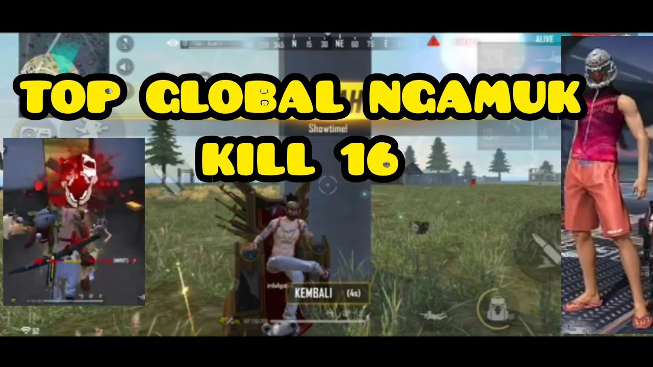 TOP GLOBAL SOLO VS SQUAD NGAMUK DI RANK MASTER , GAME PLAY RUDY Gaming ...