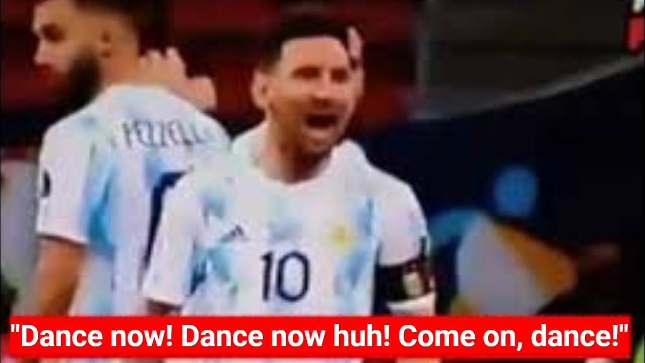 Messi Screaming To Yerry Mina - "Dance now! Dance now huh! Come on ...