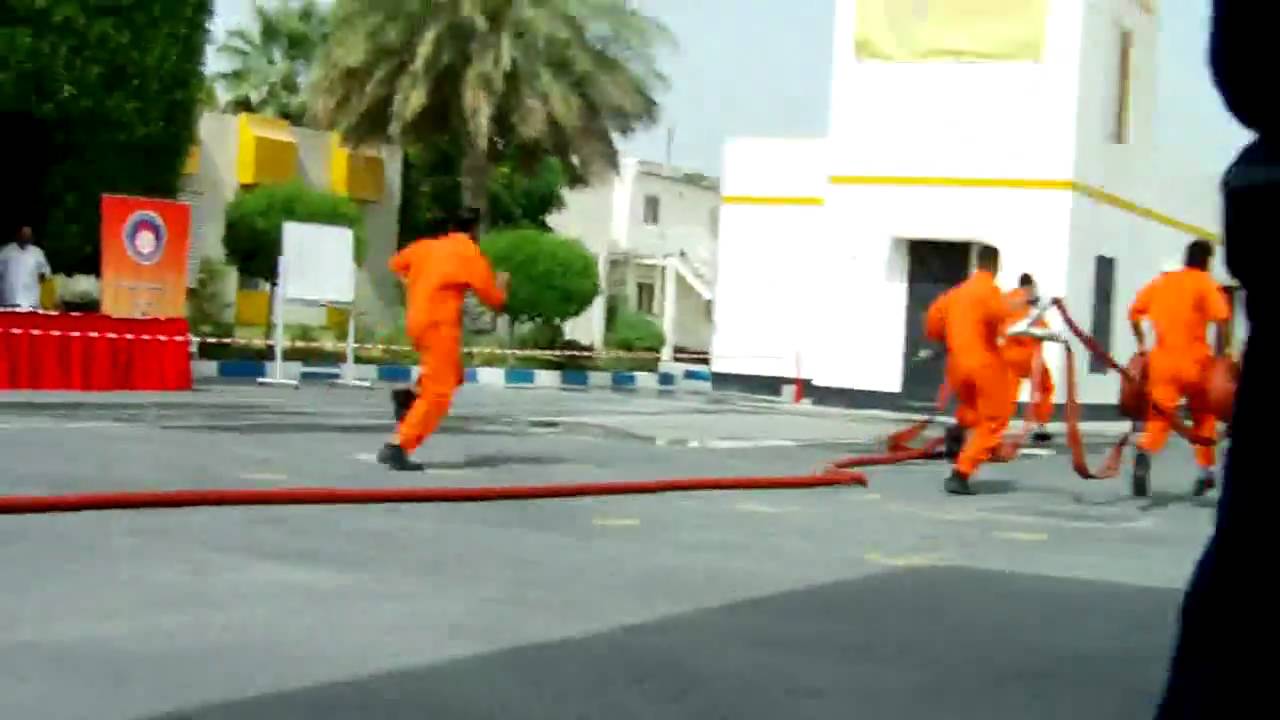 Fire Drill Bapco team bahrain - YouTube