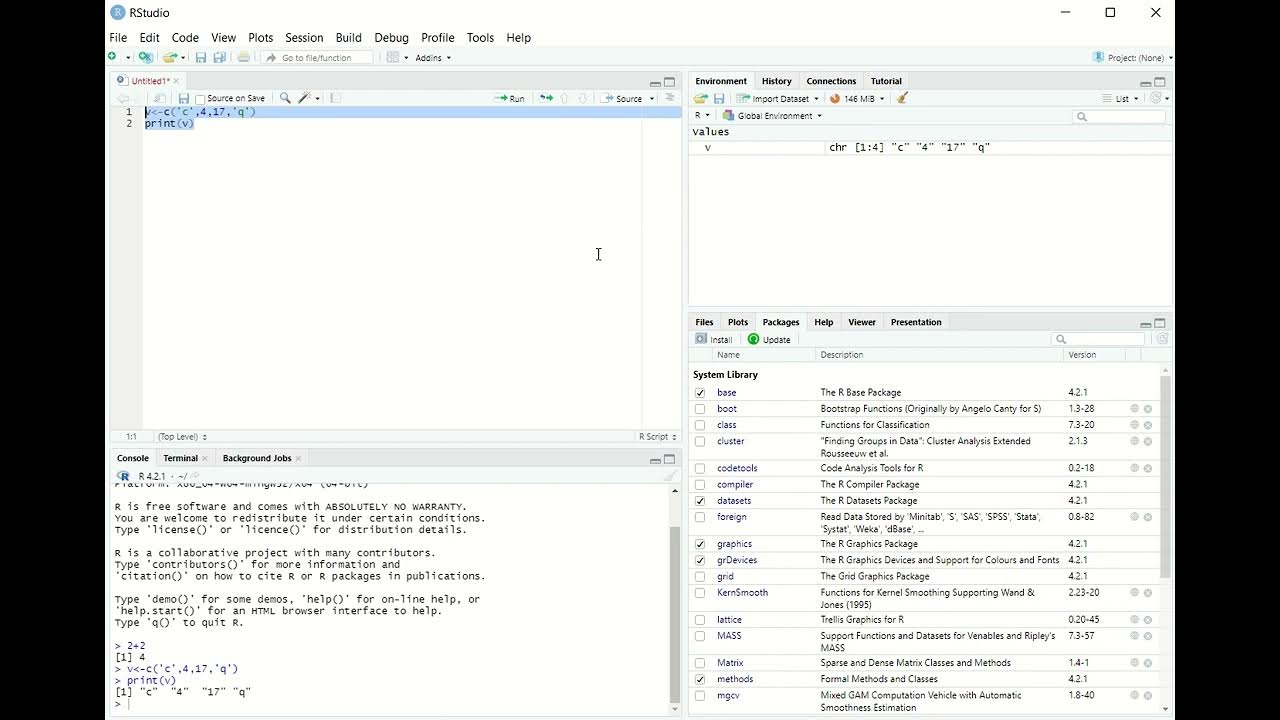 RStudio Framework video for beginners - YouTube