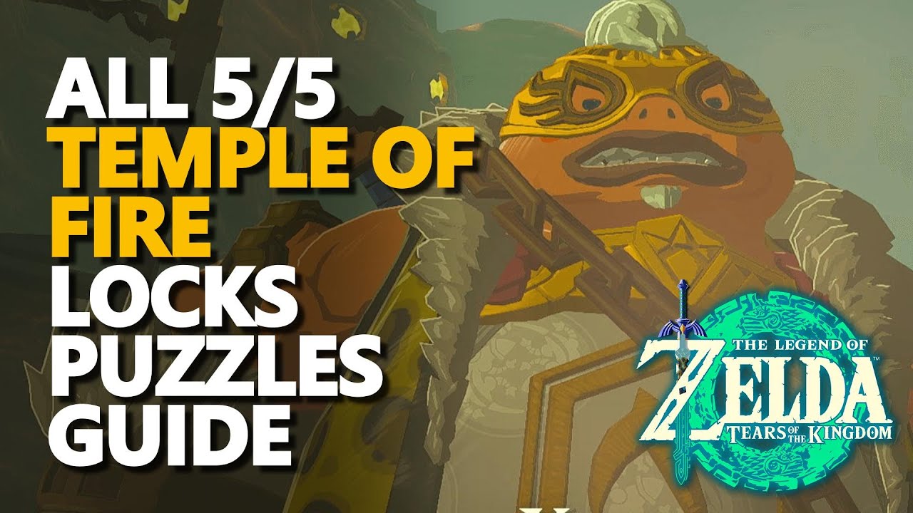 All Temple of Fire Locks Puzzle Zelda Tears of the Kingdom Guide - YouTube