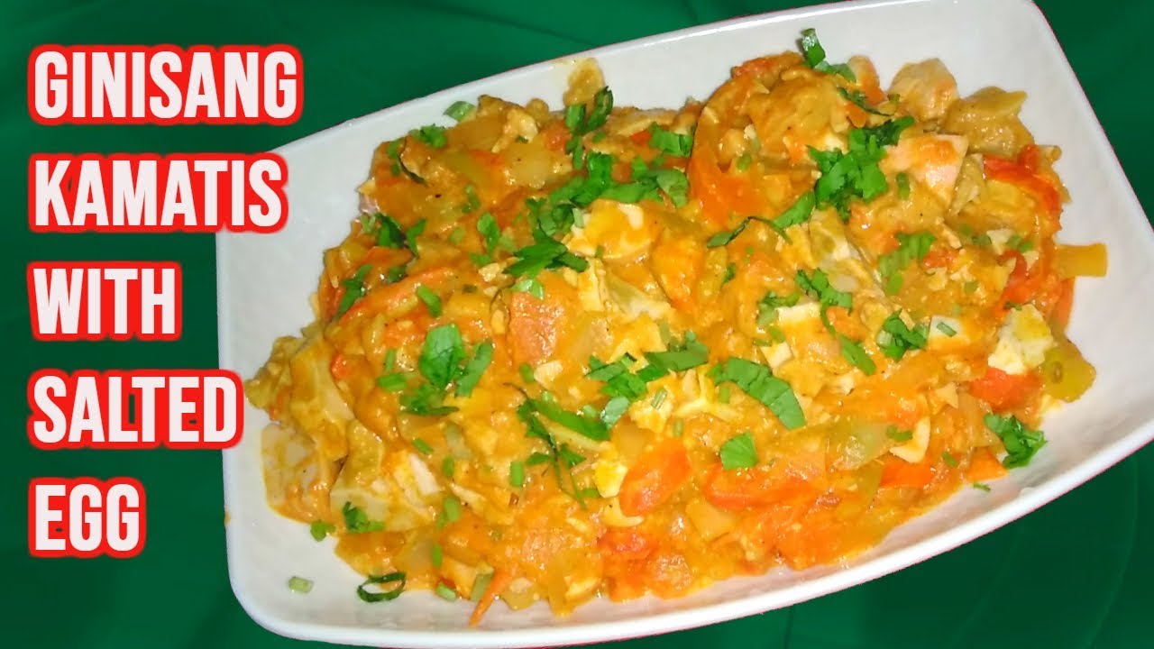 Ginisang Kamatis with Salted Egg - YouTube