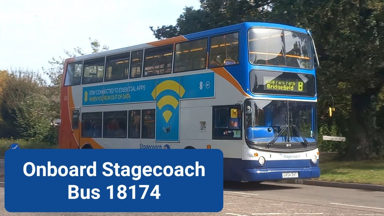 Onboard Stagecoach Bus 18174 | ALX 400 Trident - YouTube