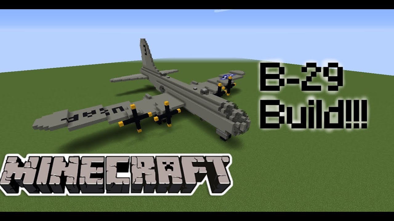 Minecraft mini-builds | B-29 super-fortress!!! - YouTube