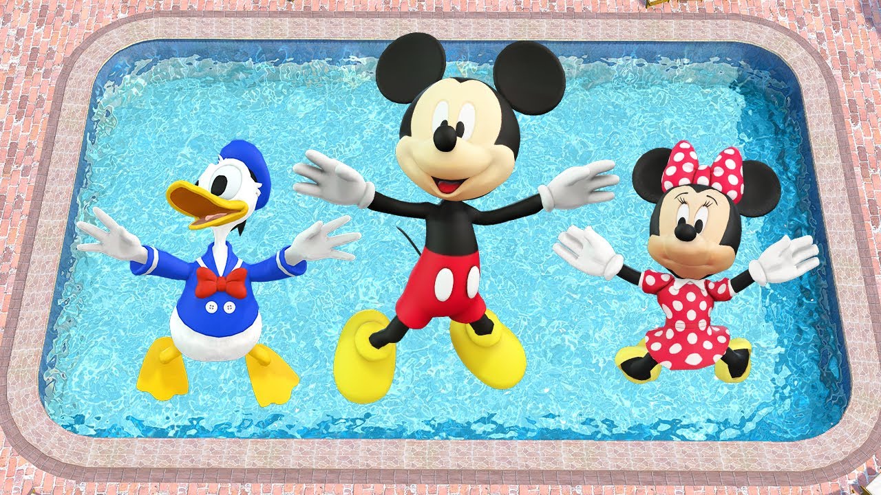 GTA 5 Mickey Mouse, Minnie & Donald Duck, Daisy Jumping Into Water Ep ...