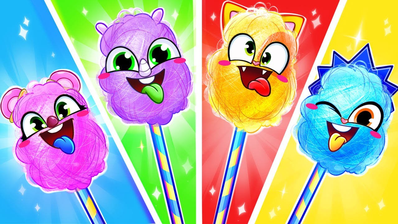 Yummy Cotton Candy Song 😻🌈 | Funny Kids Songs 😻🐨🐰🦁 And Nursery Rhymes by Baby Zoo - YouTube