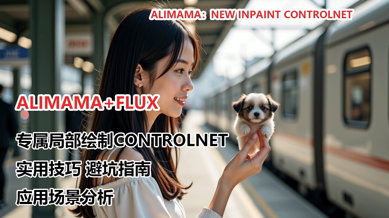 阿里ControlNet Inpaint模型，Flux模型也能精准绘制！Flux Inpainting with Alibaba's ...