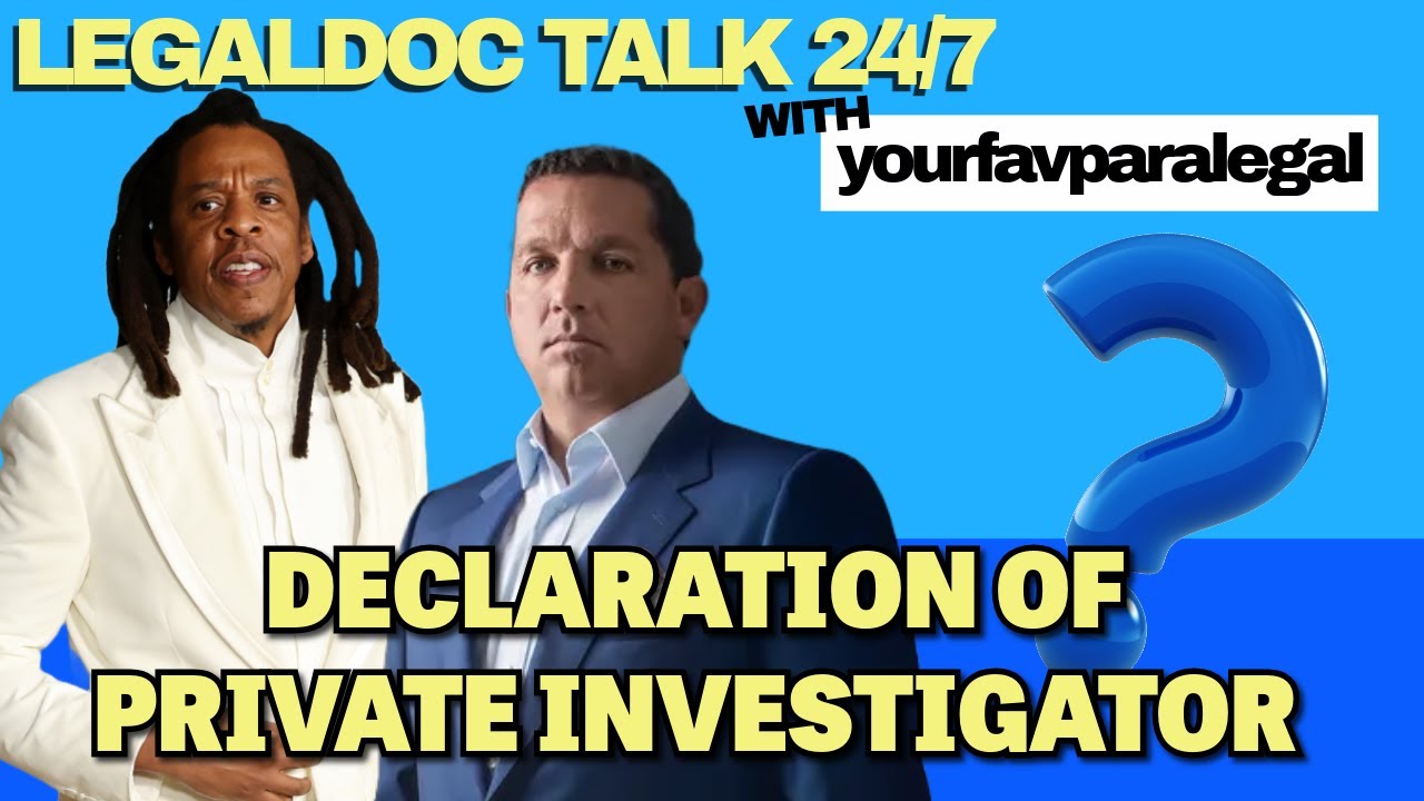 Jay Z's Investigator files Declaration Claiming She Visited Jane Doe - YouTube
