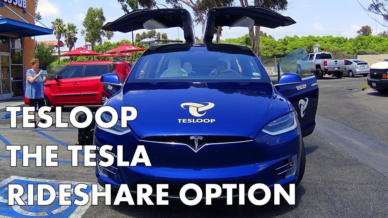 NEW TESLA RIDESHARE SERVICE - A Cool Ride with Tesloop - YouTube