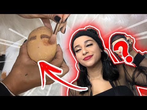 TRANSFORMEI UMA BATATA EM MIM *Maquiando a batata - YouTube