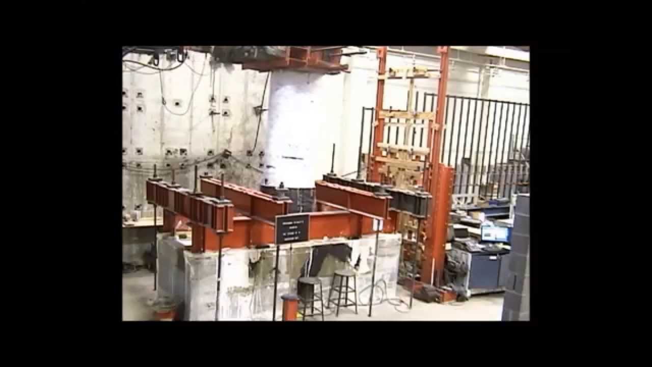 Repair of Earthquake Damaged Concrete Bridge Piers with PileMedic - YouTube