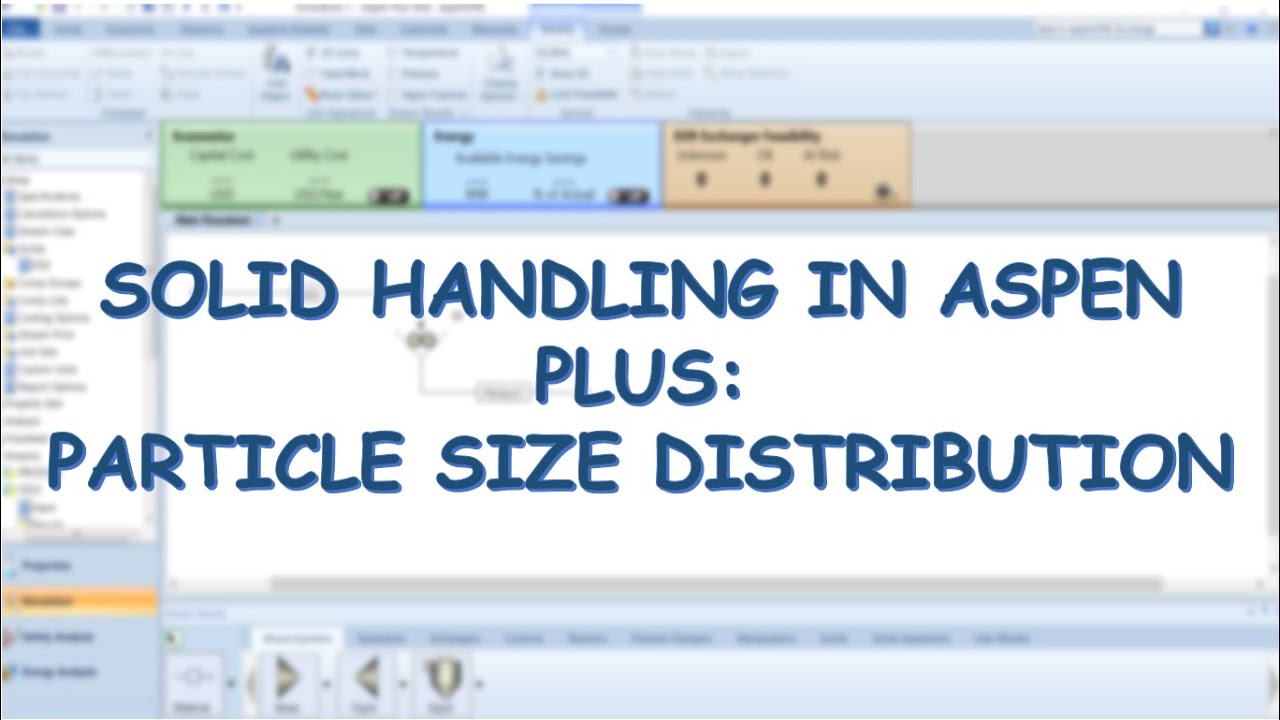 SOLID HANDLING IN ASPEN PLUS: PARTICLE SIZE DISTRIBUTION - YouTube