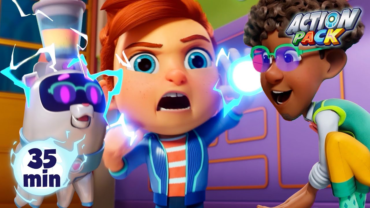 Funny Body Swap! Mr. Ernesto and Plunky Switch Places | Action Pack ...