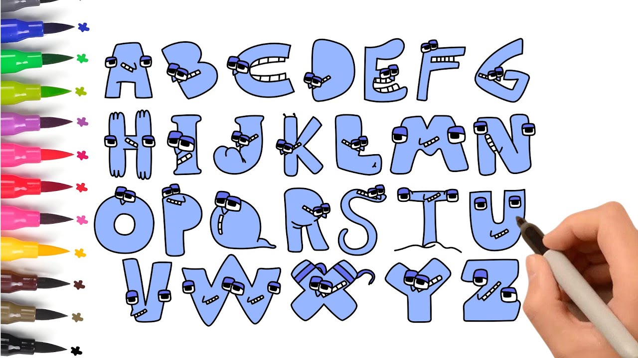 How To Draw Alphabet Lore A to Z Step by Step - Drawing Alphabet Lore ...