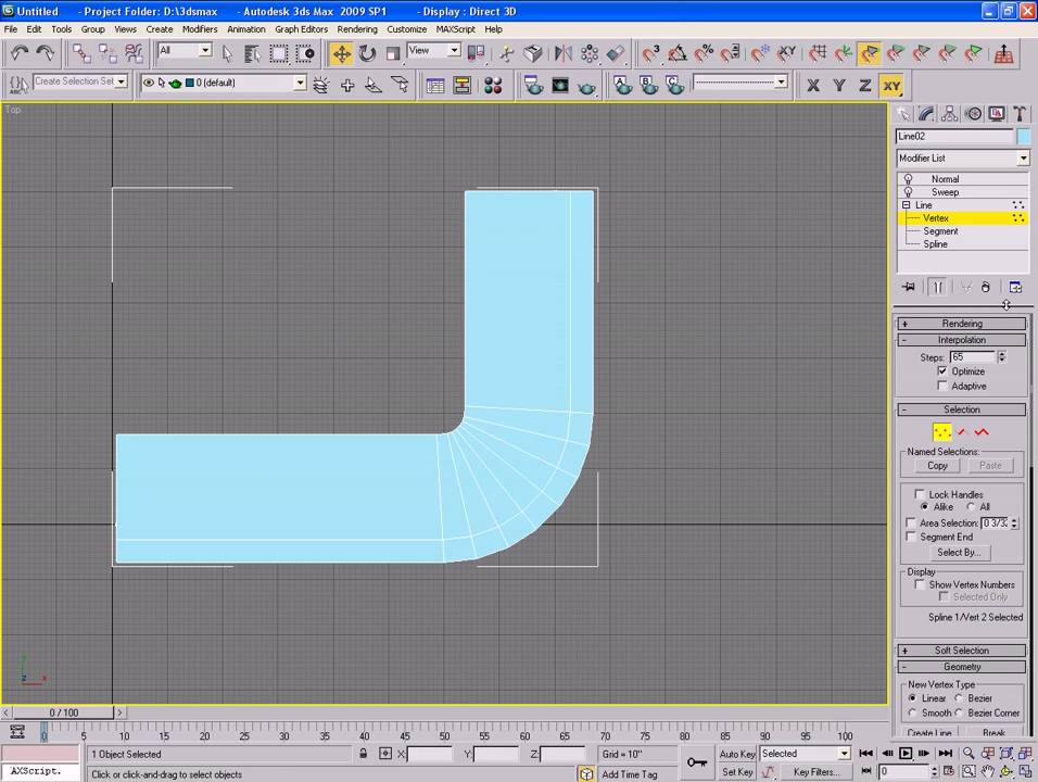 3ds MAX - Sweep Modifier - Calçada e meio-fio - SideWalk - Part 1 - YouTube