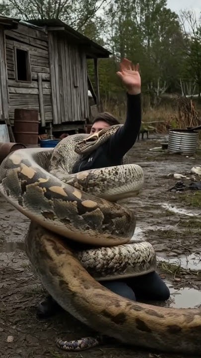 Man vs. Giant Python: Intense Struggle Caught on Camera! # ...