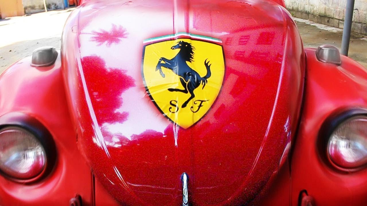 TRANSFORMEI MEU FUSCA EM UMA FERRARI - YouTube