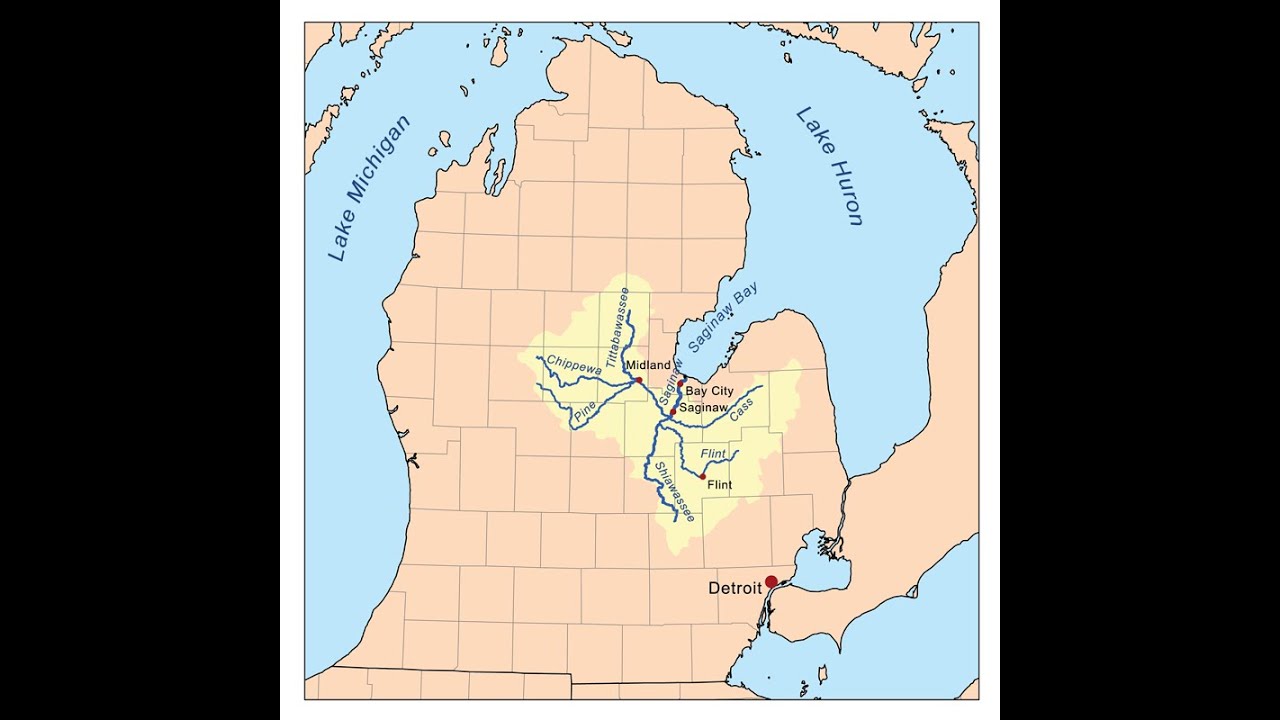 ISAIAH 11:15 - Tongue broken into 7 STREAMS..... IS MIDLAND MICHIGAN ...