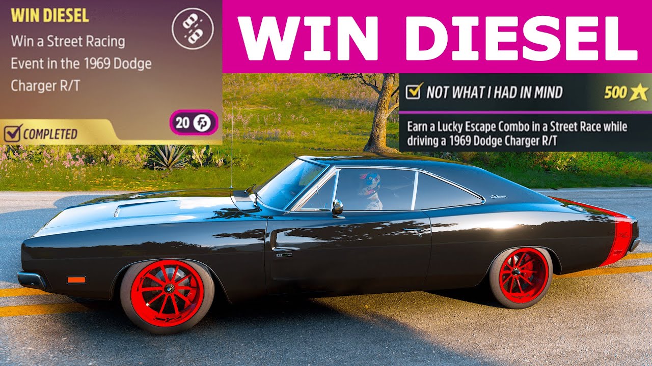 Daily Challenge - WIN DIESEL | Win a Street Racing Event in the 1969 Dodge Charger R/T - YouTube