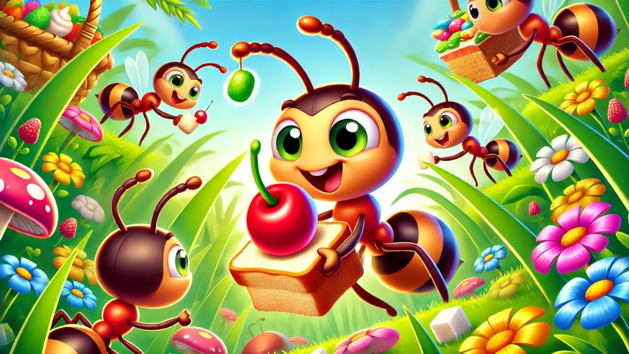 Ants on a Picnic Song | Cheerful Children's Nursery Rhyme | Kidsjourney ...