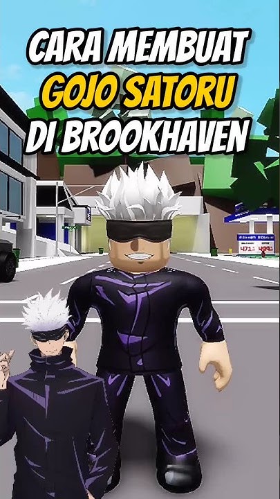 cara membuat GOJO SATORU di brookhaven (jujutsu kaisen) #shorts - YouTube