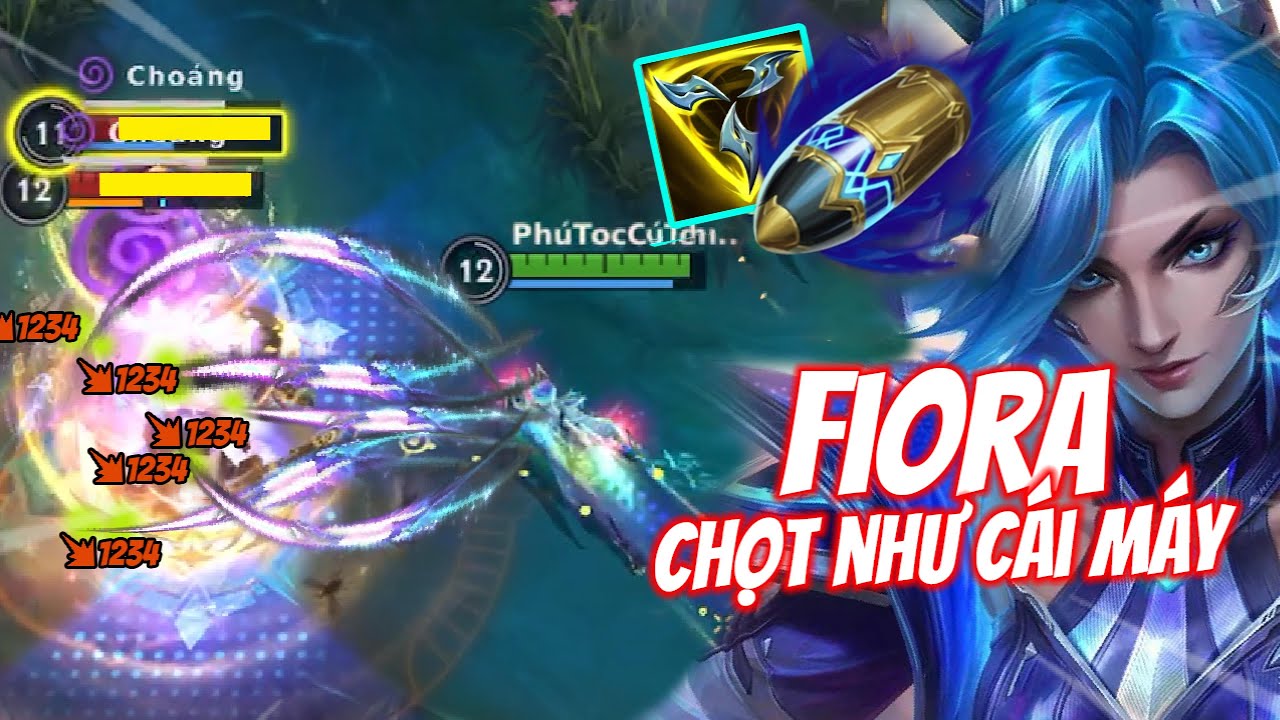 Fiora Tốc Chiến Dame Siêu Khủng Khiếp Cân Cả Team Bạn Phải Đầu Hàng Gập ...
