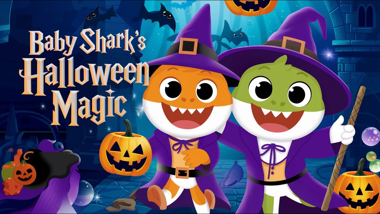 Baby Shark's Halloween Magic 🎃 Fun Wizard Adventures & Halloween Songs ...