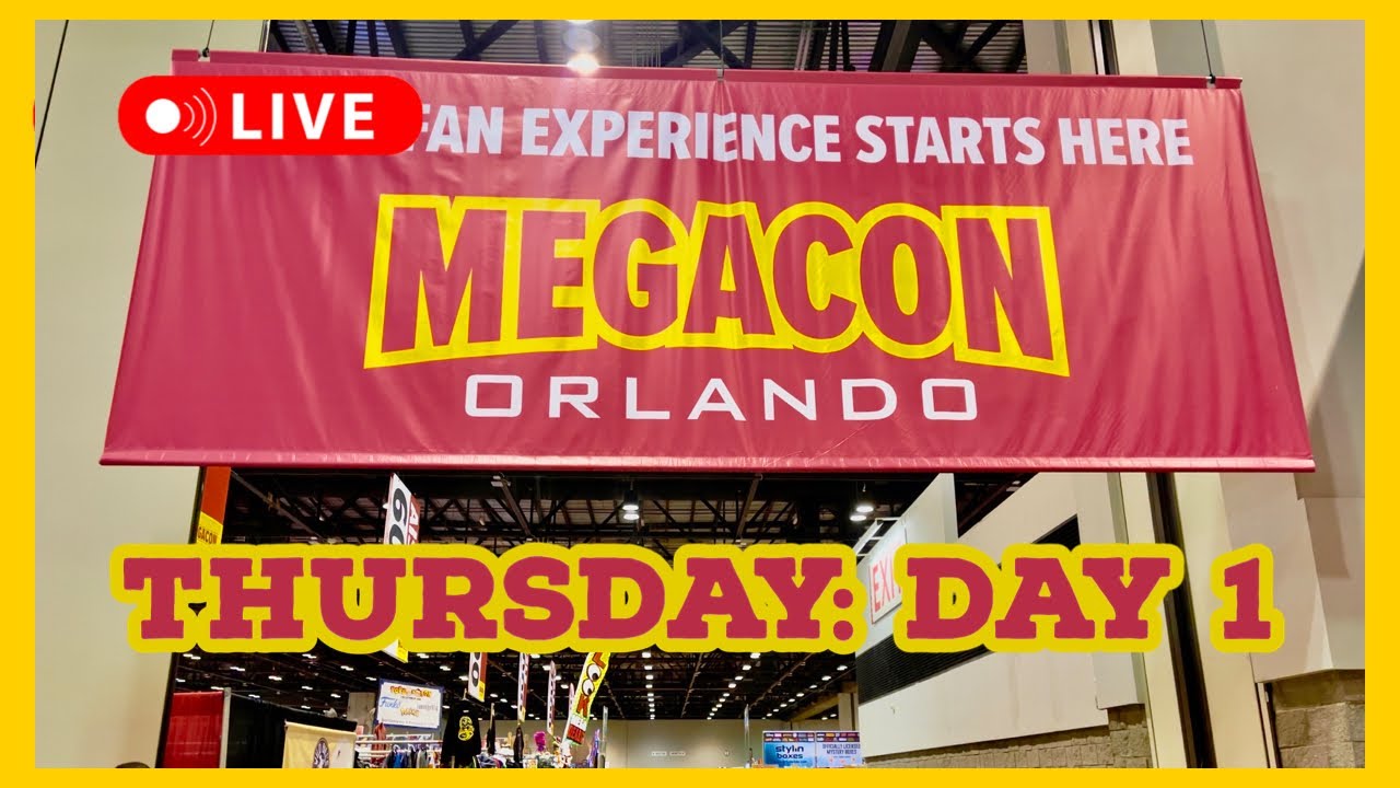 LIVE! Day 1 MEGACON ORLANDO! Starting at show opening - YouTube