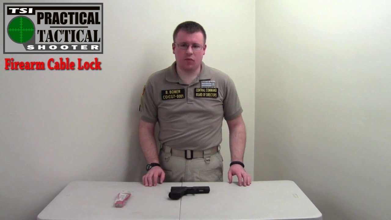 Firearm Cable Lock Tutorial - YouTube