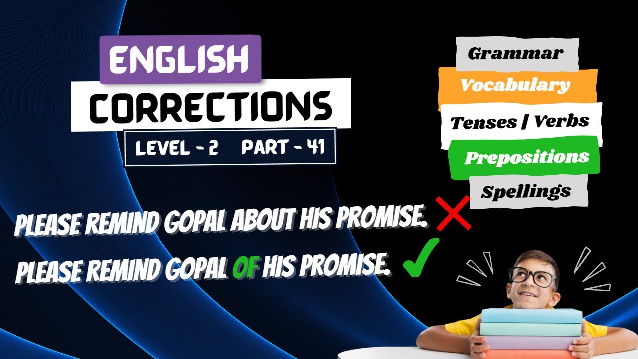 Learn English with Common Errors Level 2 Part 41 | Spotting errors ...