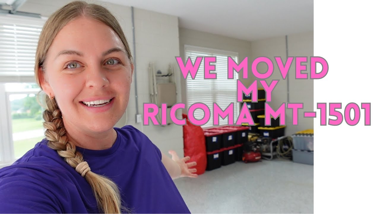 WE MOVED MY RICOMA MT1501 MACHINE | EMBROIDERY - YouTube