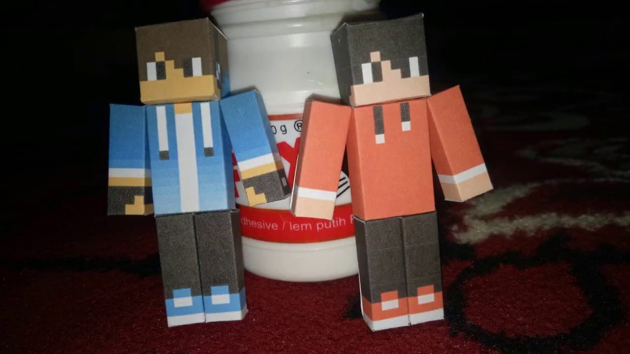 Membuat Papercraft Minecraft - YouTube