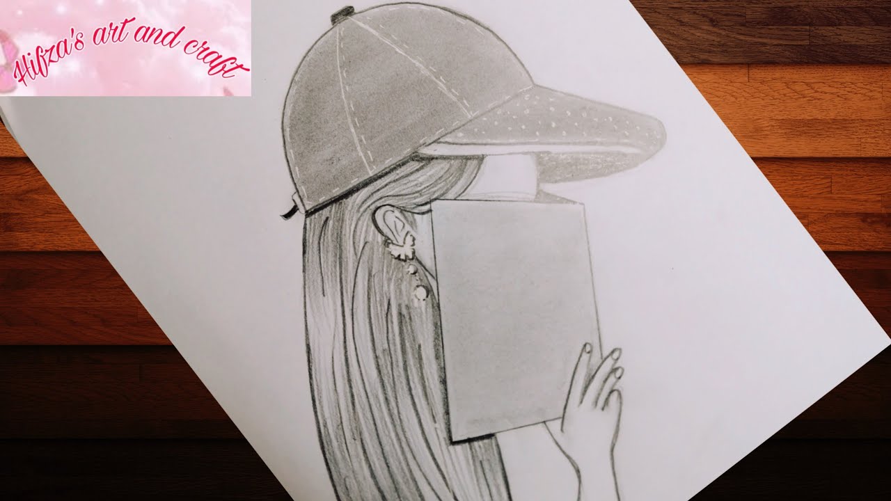 How to draw a girl with cap ||a girl with cap ||pencil drawing - YouTube