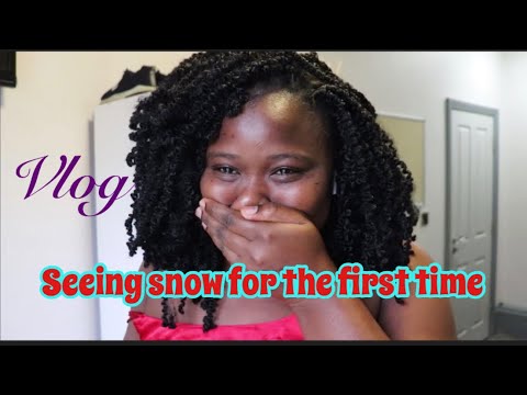 Seeing snow for the first time - YouTube