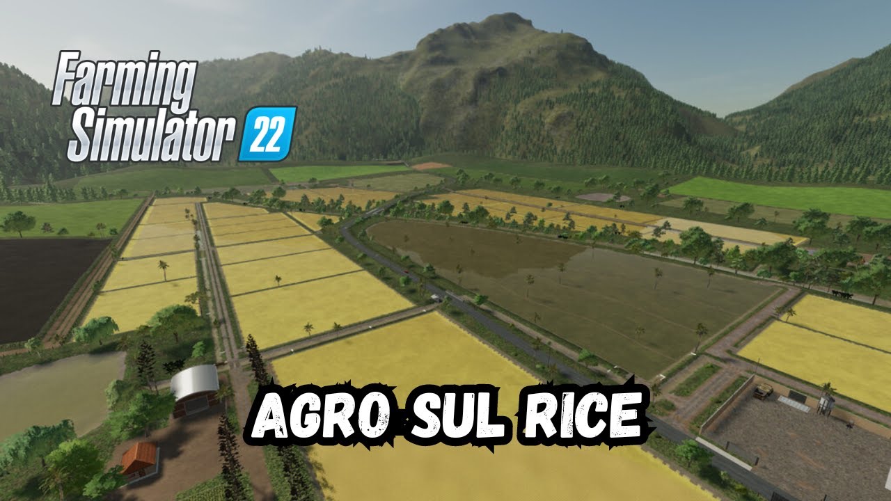 Agro Sul Rice Map Tour - Farming Simulator 22 XBOX - YouTube
