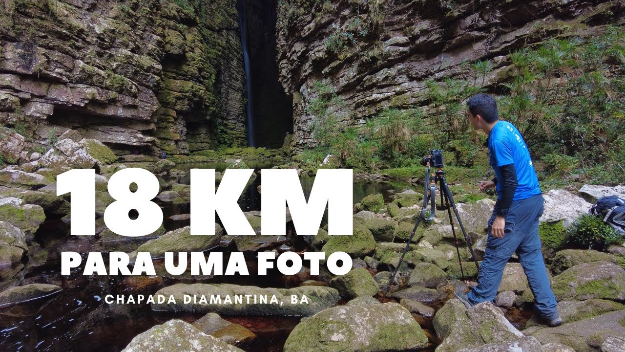 Trilhamos 18km para UMA FOTO! [Cachoeira da Fumacinha - Chapada ...