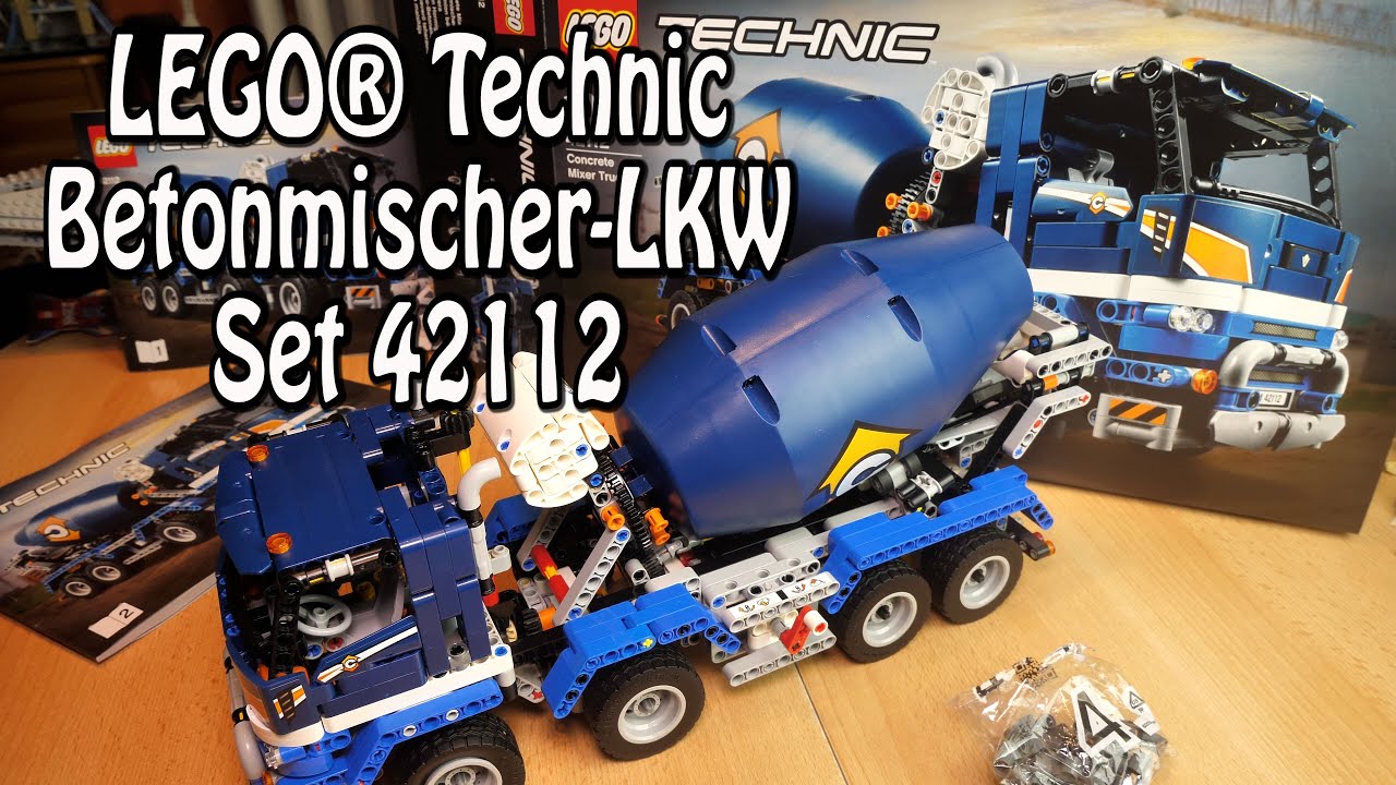 LEGO Technic Betonmischer-LKW (Set 42112: Concrete Mixer Truck) Review ...